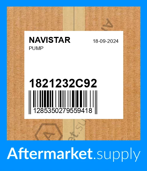 1821232C92 - PUMP fits NAVISTAR