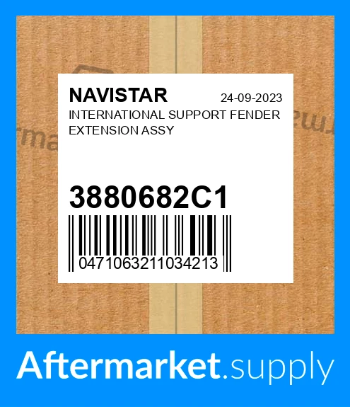 3880682c1 - INTERNATIONAL SUPPORT FENDER EXTENSION ASSY fits NAVISTAR