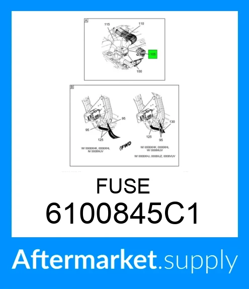 6100845C1 - FUSE fits NAVISTAR | Price: $28.41 to $65.70