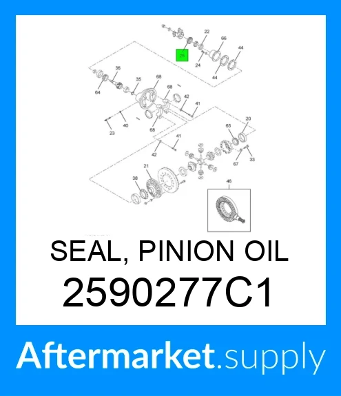 2590277C1 - SEAL, PINION OIL fits NAVISTAR | Price: $92.42