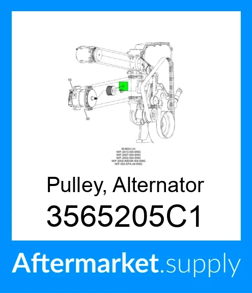 3565205C1 - Pulley, Alternator fits NAVISTAR | Price: $196.58 to $199.96