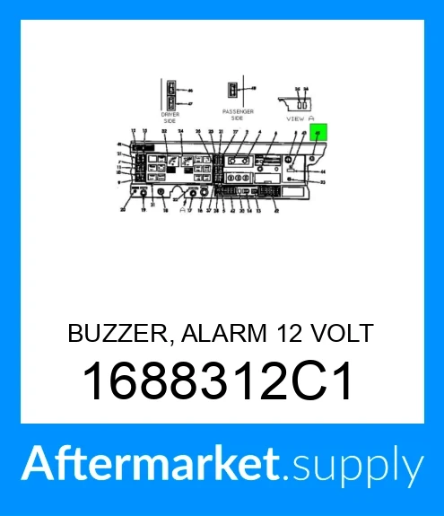 1688312C1 - BUZZER, ALARM 12 VOLT fits NAVISTAR | Price: $34.95 to $114.25
