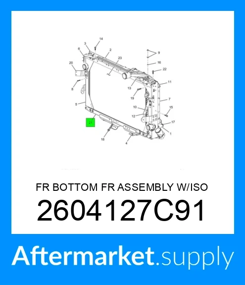 2604127C91 - FR BOTTOM FR ASSEMBLY W/ISO fits NAVISTAR | Price: $474.91