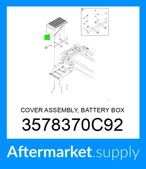3578370C92 - COVER ASSEMBLY, BATTERY BOX fits NAVISTAR | Price: $323.04 ...