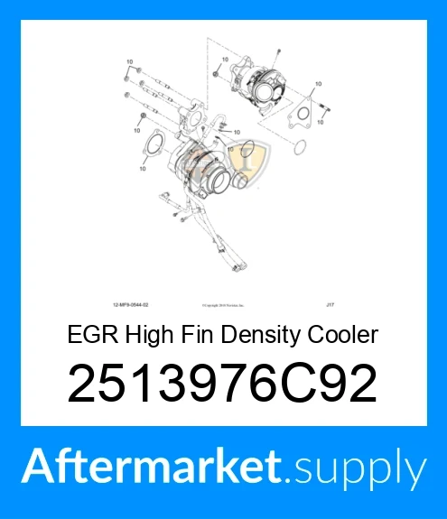 2513976C92 - EGR High Fin Density Cooler fits NAVISTAR