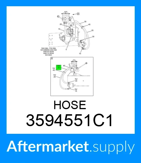 3594551C1 - HOSE fits NAVISTAR | Price: $26.27