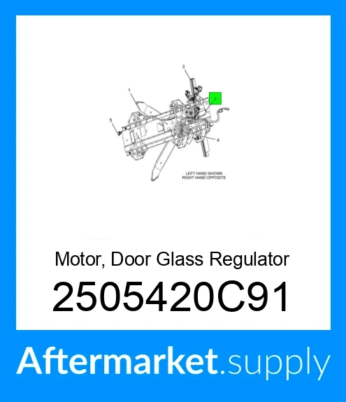 2505420C91 - Motor, Door Glass Regulator fits NAVISTAR | Price: $232.32