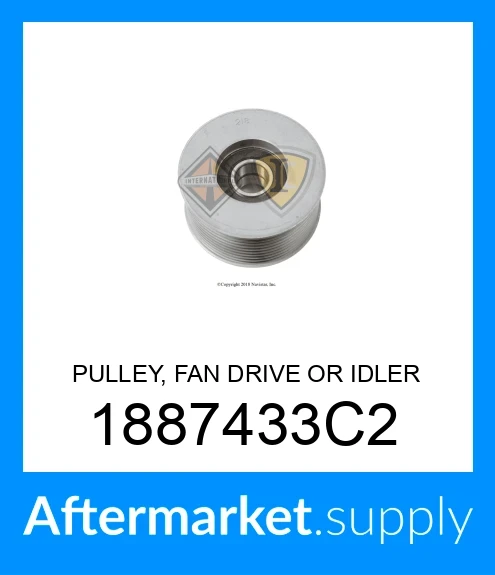 1887433C2 - PULLEY, FAN DRIVE OR IDLER GROOVED, 10PK 73.95 D.O.B. fits ...