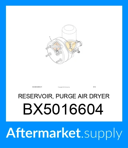BX5016604 - RESERVOIR, PURGE AIR DRYER STANDARD fits NAVISTAR | Price ...