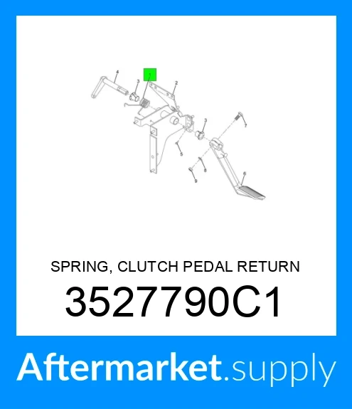 3527790C1 - SPRING, CLUTCH PEDAL RETURN fits NAVISTAR
