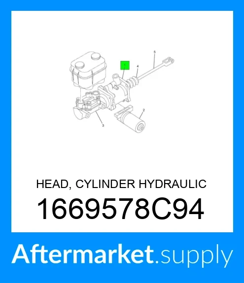 1669578C94 - HEAD, CYLINDER HYDRAULIC POWER BRAKE W/MOTOR fits NAVISTAR ...