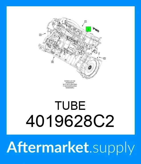 4019628C2 - TUBE, AIR COMPRESSOR TO HOSE fits NAVISTAR | Price: $187.41 ...