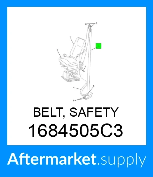 1684505C3 - BELT, SAFETY fits NAVISTAR | Price: $14.31 to $324.94