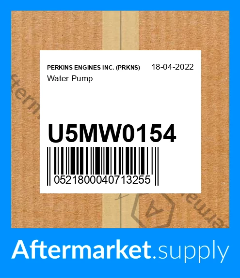 u5mw0154 - Water Pump (110590, 110590, 110590, 1727207) fits PERKINS ...