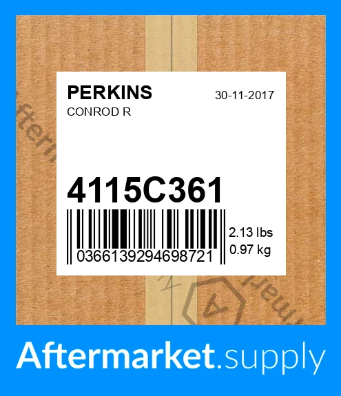 4115C361 - CONROD R fits PERKINS | Price: $78.07