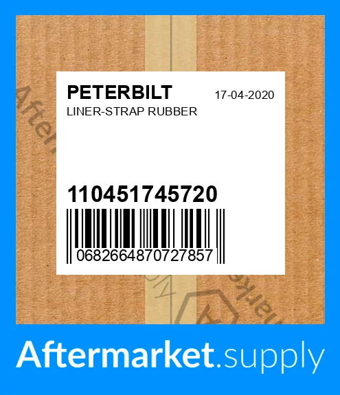 110451745720 - LINER-STRAP RUBBER fits PETERBILT