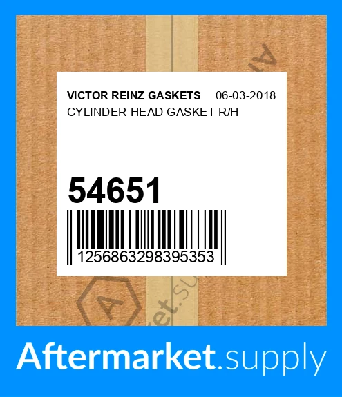 54651 - CYLINDER HEAD GASKET R/H fits VICTOR REINZ GASKETS