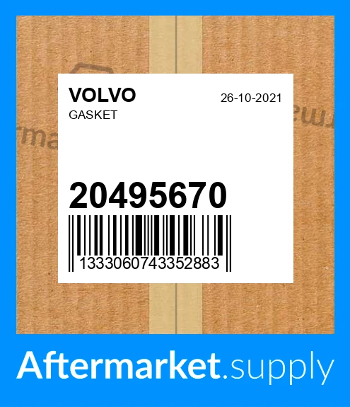 20495670 - GASKET fits VOLVO | Price: $3.78 to $20.50