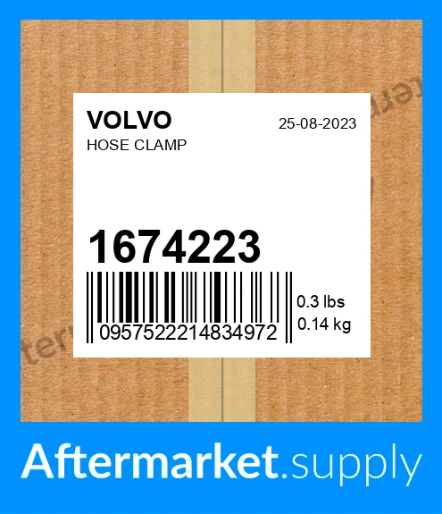 1674223 - HOSE CLAMP fits VOLVO